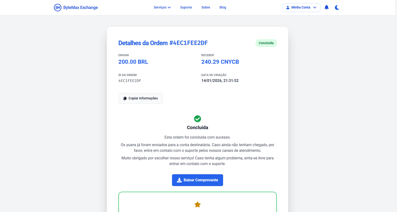 ByteMax Exchange - Conversão Rápida e Segura